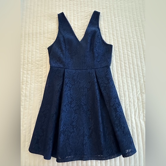 Francesca's Collections | Dresses | Francescas Navy Blue Lace Dress ...